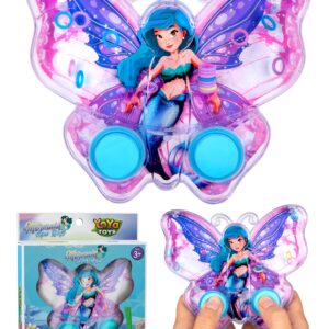 YoYa Toys Mermaid Butterfly Ring Toss Handheld Game - Games for Kids Handheld with Underwater Princess, Classic-Style Retro Game, Portable & Travel-Friendly Handheld Games for Kids