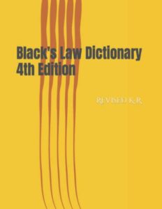 black's law dictionary 4th edition: revised k-r