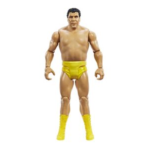 mattel wwe wrestlemania andre the giant action figure , collectible with 10 points articulation & life-like detail, 6-inch