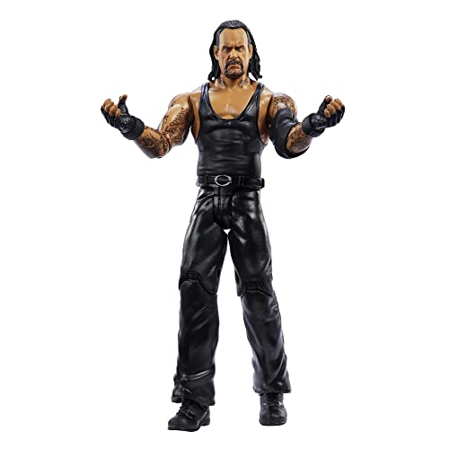 Mattel WWE WrestleMania Undertaker Action Figure , Collectible with 10 Points Articulation & Life-like Detail, 6-inch