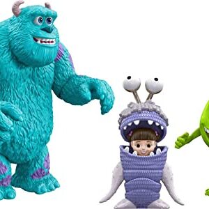 Mattel Disney and Pixar Monsters, Inc Storyteller 3 Action Figure Pack, Sulley Mike & Boo Characters in Get Boo Home Pack, Authentic Toys at 3 Inch Scale