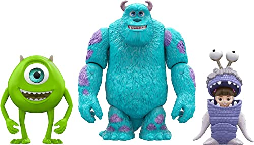 Mattel Disney and Pixar Monsters, Inc Storyteller 3 Action Figure Pack, Sulley Mike & Boo Characters in Get Boo Home Pack, Authentic Toys at 3 Inch Scale