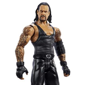 Mattel WWE WrestleMania Undertaker Action Figure , Collectible with 10 Points Articulation & Life-like Detail, 6-inch