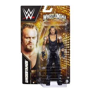 Mattel WWE WrestleMania Undertaker Action Figure , Collectible with 10 Points Articulation & Life-like Detail, 6-inch