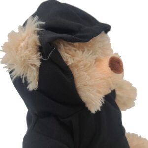 BYO-BFF Stuffed Animals Plush Toy Outfit – Black Hoodie 16”