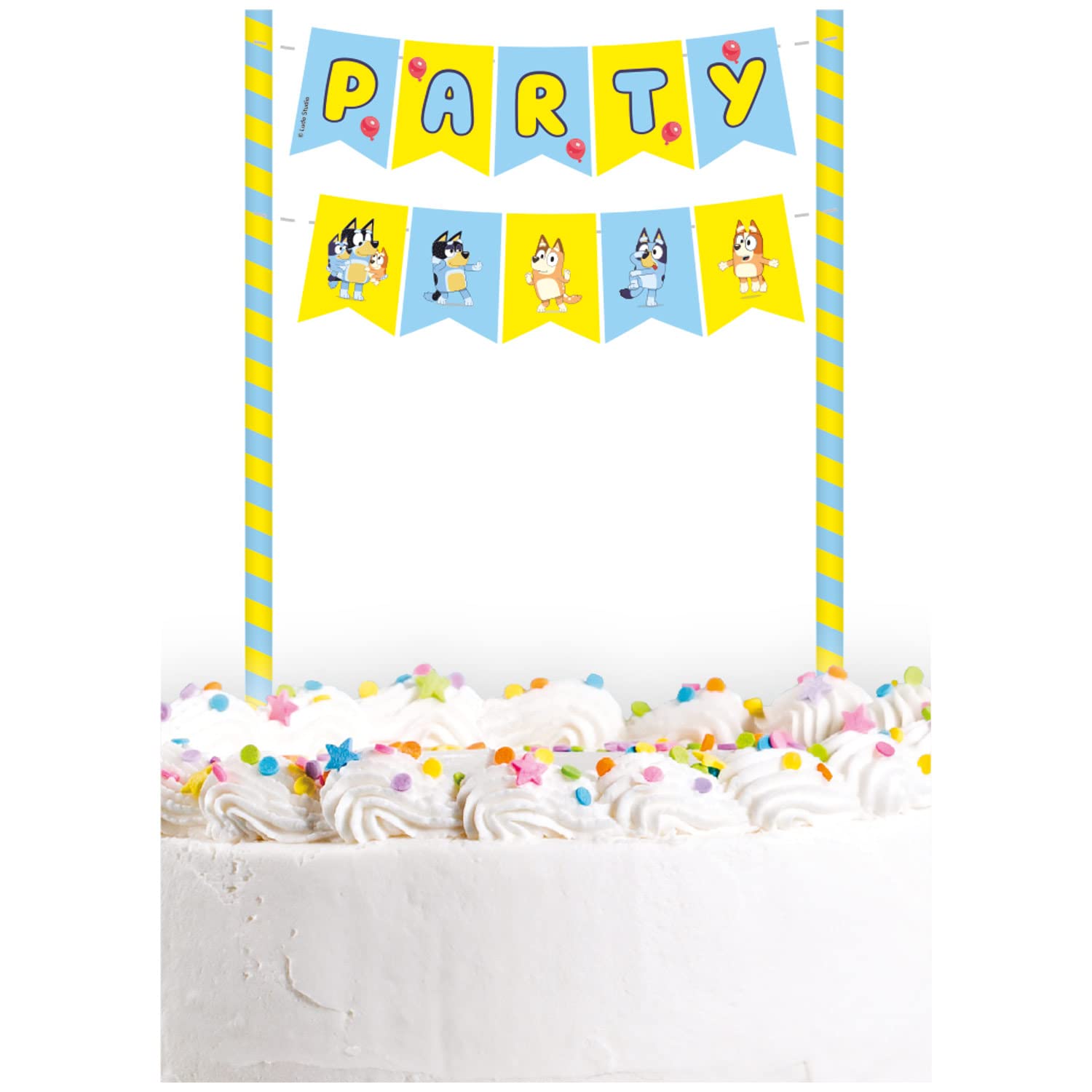 Amscan 9915647 - Bluey Cake Topper Bunting