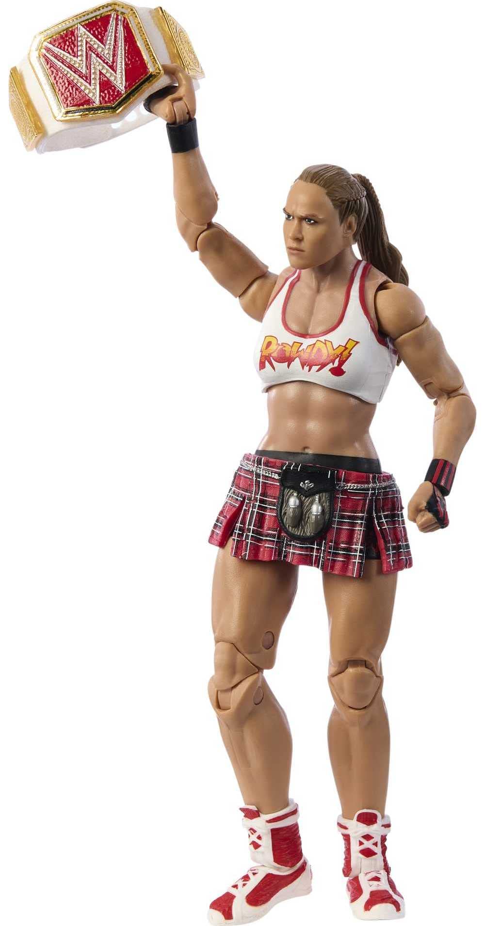 Mattel WWE Ronda Rousey Top Picks Elite Collection Action Figure, Articulation & Life-Like Detail, Interchangeable Accessories, 6-inch