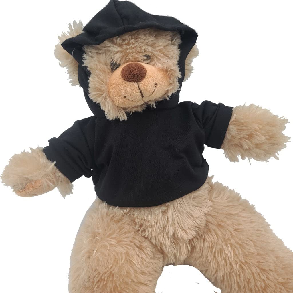 BYO-BFF Stuffed Animals Plush Toy Outfit – Black Hoodie 16”