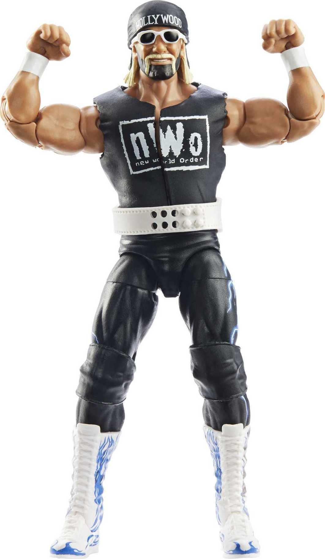 Mattel WWE "Hollywood" Hulk Hogan WrestleMania Elite Collection Action Figure with Accessory & "Mean" Gene Okerlund Build-A-Figure Parts, 6-inch