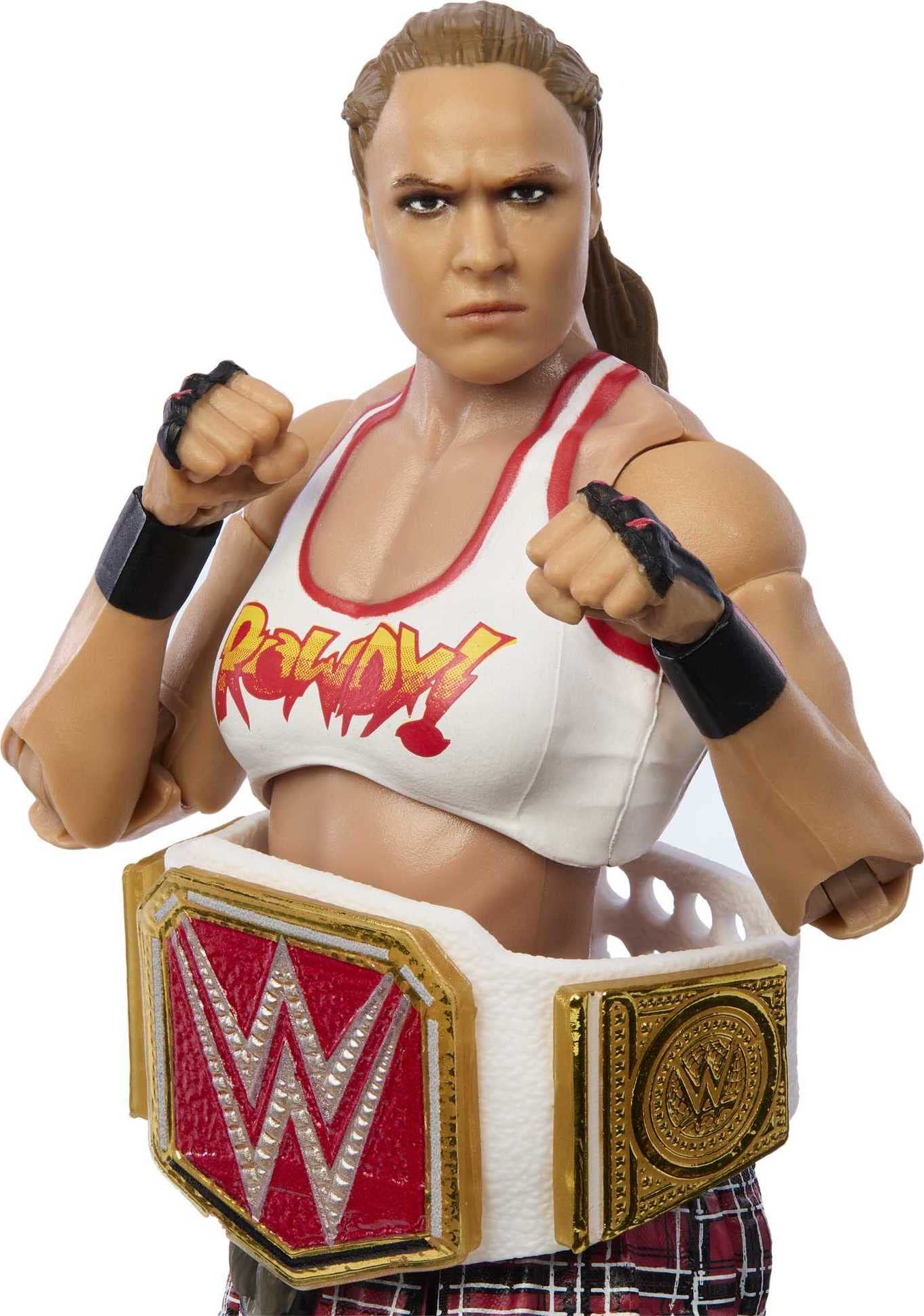 Mattel WWE Ronda Rousey Top Picks Elite Collection Action Figure, Articulation & Life-Like Detail, Interchangeable Accessories, 6-inch