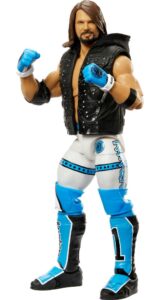 mattel wwe aj styles ultimate edition action figure with interchangeable accessories, articulation & life-like detail, 6-inch