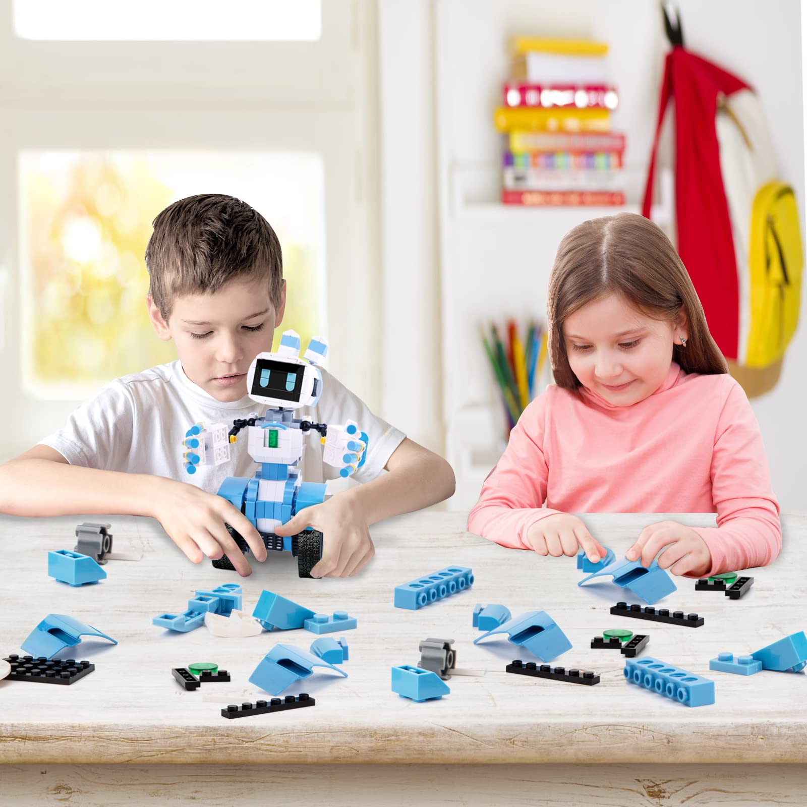 XITALAXU STEM Projects for Kids Ages 8-12,Remote & APP Controlled Robot Building Toys Stocking Stuffers for Kids,Gifts for Teens Boys Girls Age 7 9 10 11 13 14 (410 Pieces)