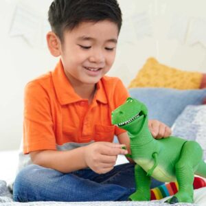 Mattel Disney Pixar Toy Story Toys, Moving & Talking Rex Dinosaur Figure, Roarin’ Laughs, 10.8 Inches Tall with 40 Phrases and Mouth & Arm Motion, Kids Gift