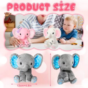 Harrycle 6 Pcs Operation Christmas Plush Elephant Stuffed Animal Toys 6 Inch Cute Soft Forest Elephant Animals for Baby Shower Christian Birthday Party(Multicolor)