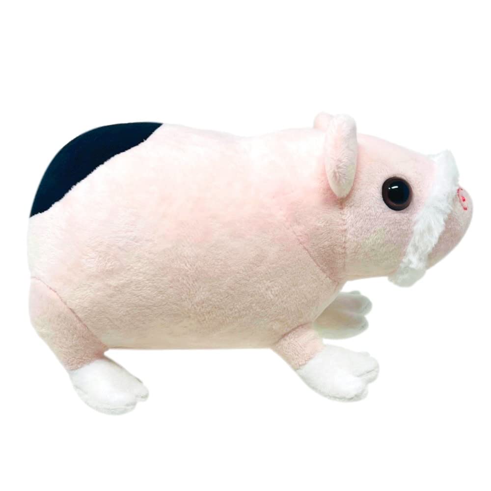 Sunny Sapling 8 Inch Hairless Guinea Pig Stuffed Animal with Small Mesh Laundry Bag (Noodle The Skinny Pig)