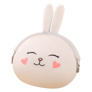 cartoon silicone rabbit bunny purse coin key holder clutch girls wallet cute thin checkbook wallets for women