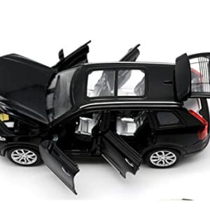 LUTPOL Die Casting 1/32 Metal Diecasting Car Model for Volvo-xc90 SUV Alloy Toy Car Sound and Light Pull Back Model Off-Road Vehicle Gifts for Boys Unzip Toy ( Color : Black )