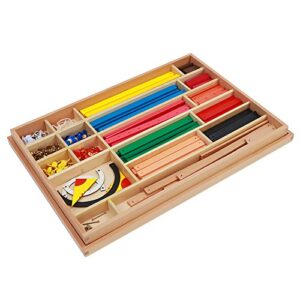 Montessori Kids Educational Toys Geometric Stick Material Early Childhood Preschool Math Geometry Teaching Aid