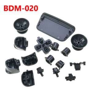 Full Set Joysticks Dpad Button R1 L1 R2 L2 Direction Key ABXY Trigger Buttons for Sony PS5 V2 2.0 BDM-020 Controller (Black)