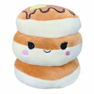 squishmallow oficial kellytoy food squad plush toys soft plush animal (rayen pancakes, 8 inch)