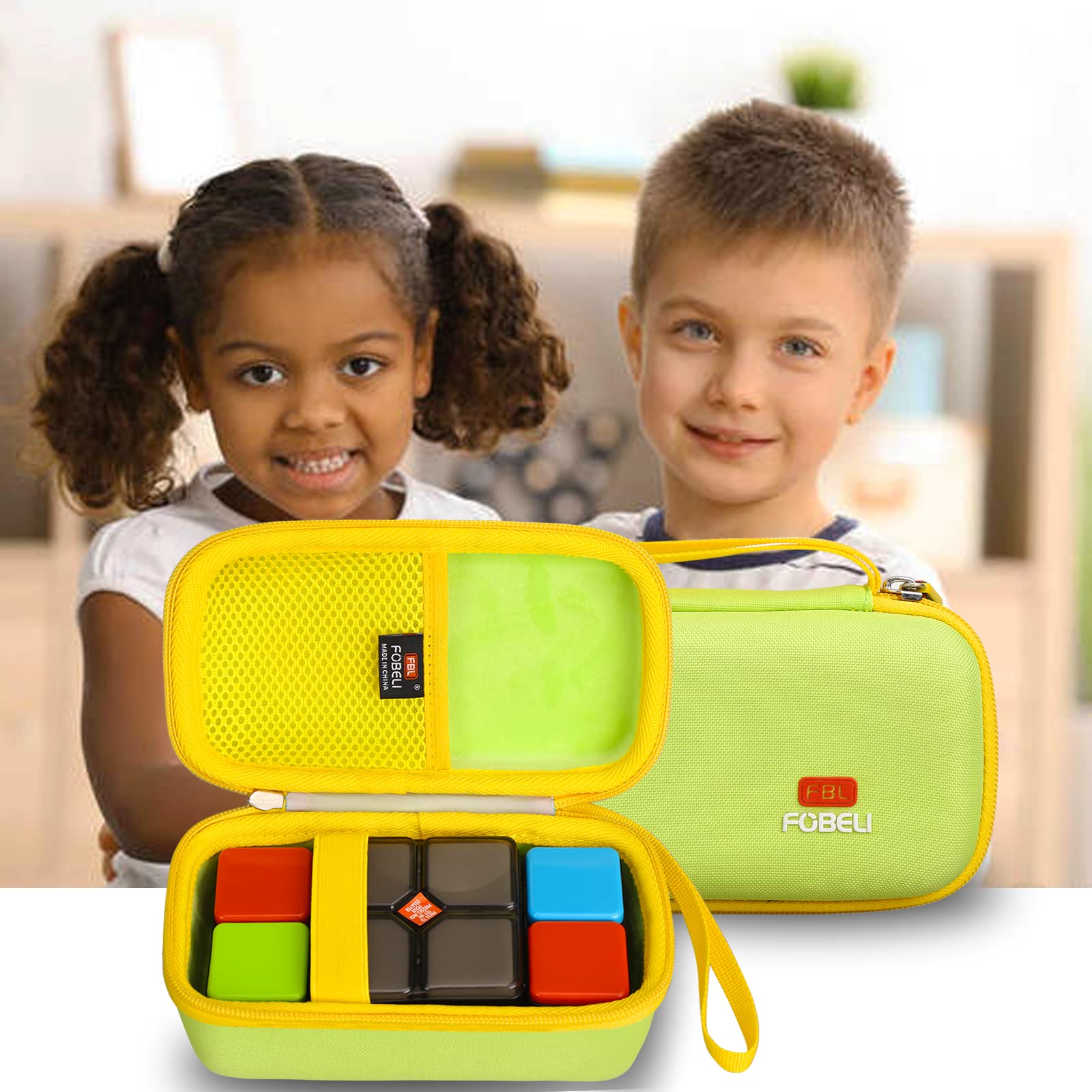 FBLFOBELI Hard EVA Carrying Case Compatible With Flipslide Game, Electronic Handheld Game | Flip, Slide, and Match the Colors to Beat the Clock Games Toys Bag (Case Only)