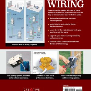 Ultimate Guide: Wiring, 9th Updated Edition (Creative Homeowner) DIY Residential Home Electrical Installations and Repairs with New Switches, Outdoor Lighting, LED, Step-by-Step Photos, and More