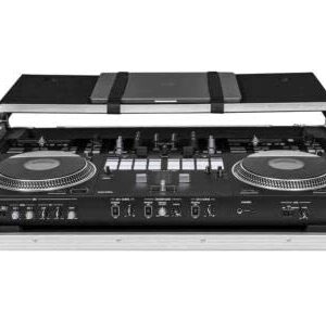 Headliner Flight Case Compatible with Pioneer DJ DDJ-REV7 with Laptop Platform & Wheels