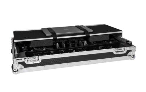 Headliner Flight Case Compatible with Pioneer DJ DDJ-REV7 with Laptop Platform & Wheels