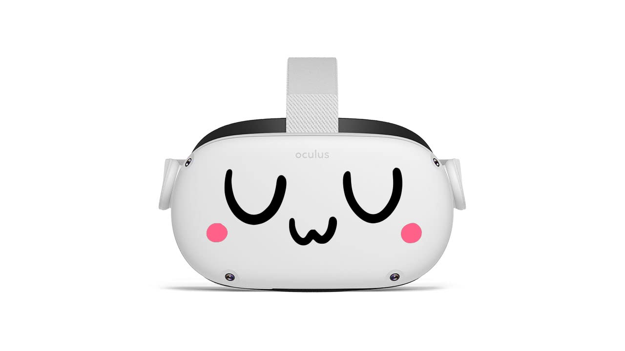 RuckUp UwU Face - Oculus Quest 2 - Decals - Black & Pink FUN