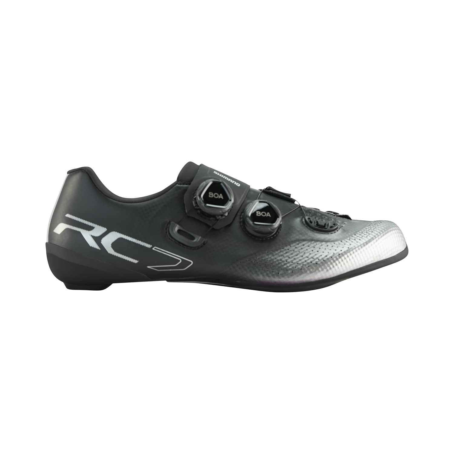 SHIMANO SH-RC702 Competition-Level Men's Road Cycling Shoe, Black, 8