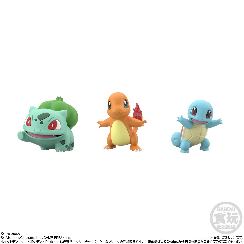 Bandai Shokugan Pokemon Scale World Kanto Region 3 Set