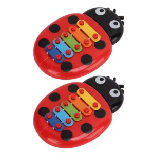 2Pcs Kids Xylophone,Colourful Seven Star Shape Xylophones Toys for Toddler Child