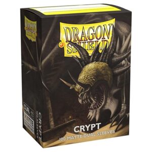 card game dragon shield dual matte crypt standard size 100 ct card sleeves individual pack