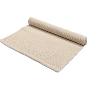 JE JOUE Montessori Materials Children Playing Mat Pure Cotton Working Rug for Toddlers (16"×24", Beige)