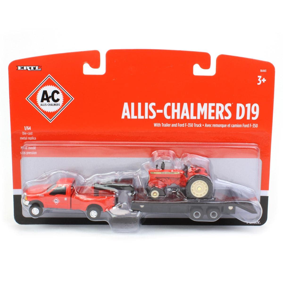 ERTL 1/64 Allis Chalmers D19 w/Ford F-350 & 5th Wheel Trailer 16443