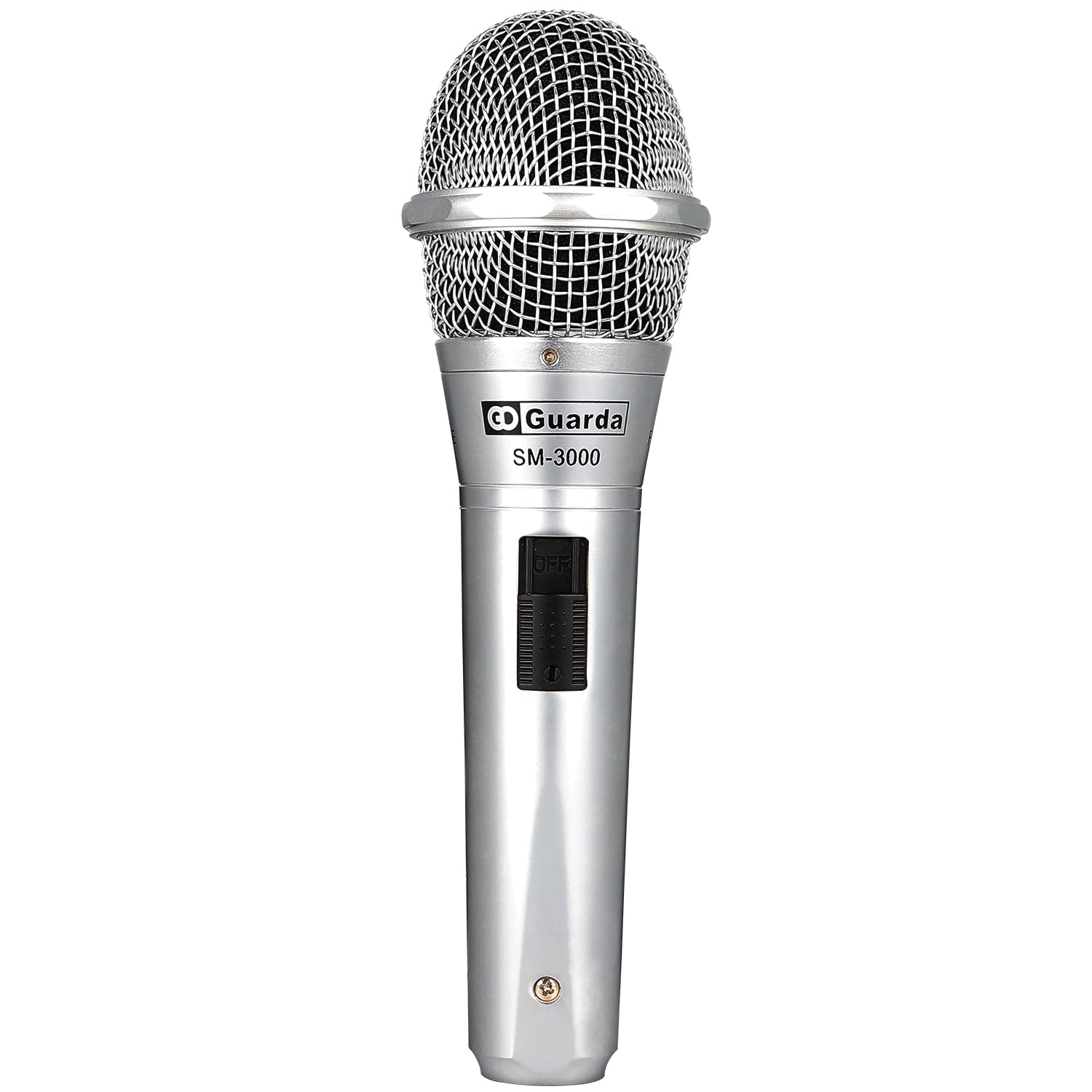 Guarda Cardioid Dynamic Vocal Microphone with 26.3ft XLR Cable, Metal Handheld Mic Compatible Karaoke Machine/Speaker/Amp/Mixer for Karaoke Singing, Speech, On/Off Switch (SM-3000)