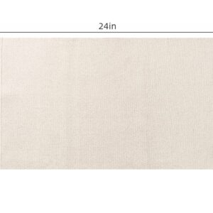 JE JOUE Montessori Materials Children Playing Mat Pure Cotton Working Rug for Toddlers (16"×24", Beige)