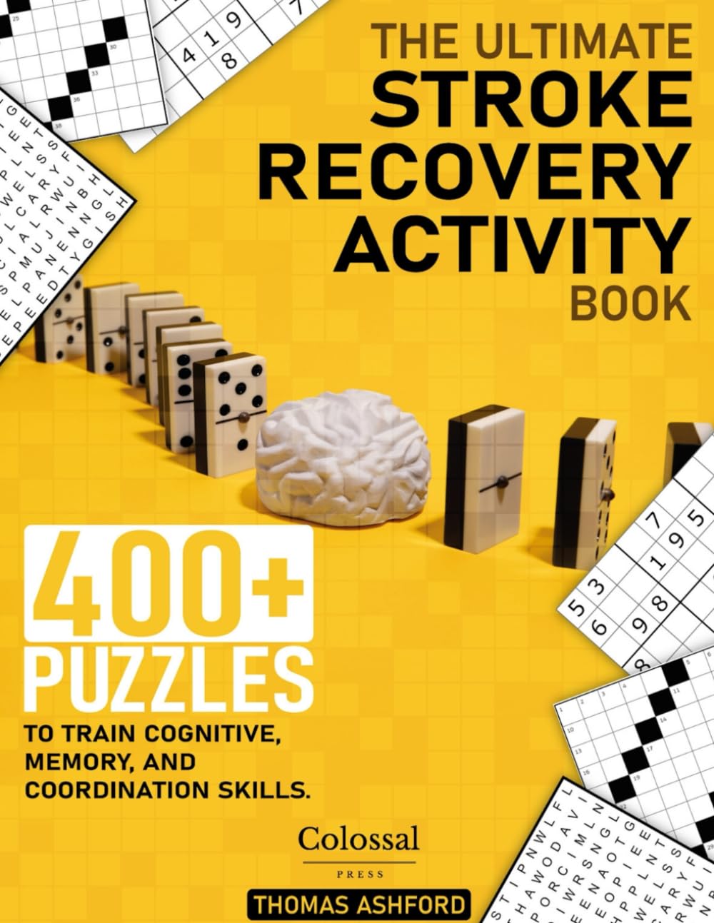 Stroke Recovery Activity Book - Strokes and Other Traumatic Brain Injury workbook: With Stroke Recovery Games and Puzzles for Stroke Patients. The ... book. Great as gifts for stroke recovery.