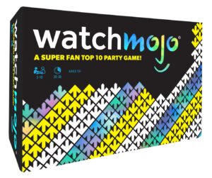 watchmojo: a super fan top 10 party game, 400 cards included, game board, dry erase scoreboard and marker, for 3 to 10 players, 20 to 30 minute play time, for ages 13 and up