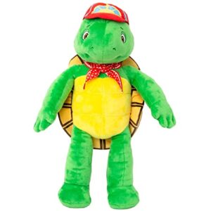 mighty mojo franklin the turtle plush doll - based on the popular children’s book - 14" plush toy doll for kids 3 years and up - learn and play with your new plush friend