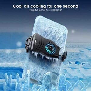 TARCT Mobile Phone Game Cooler System Cooling Fan Gamepad Stand Radiator Gaming Controller Joystick Accessory for Smart Phone Make Your Phone no Longer hot.