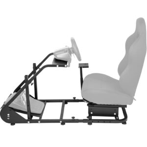 Supllueer Racing Simulator Cockpit Mountable Monitor Stand Adjustable Fit for Logitech, Fanatec,Thrustmaster, G923 G29 G920 T300 Sim Racing Cockpit, No Steering Wheel Pedal TV Seat