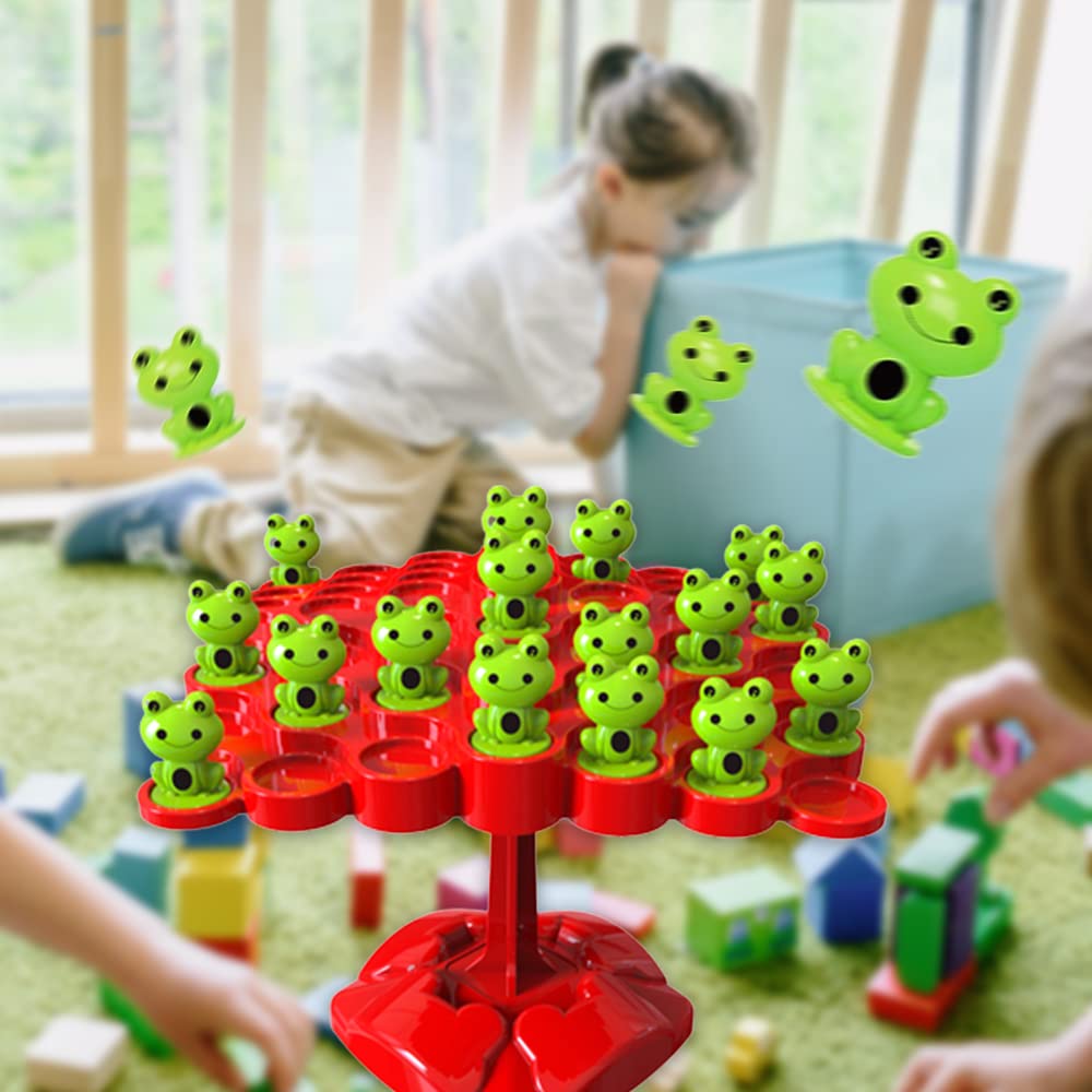 soputry Balanced Tree Frog, 2022 New Educational Frog Balance Tree Toy Balance Board Game for Kids, Frog Toy Number Counting Scale Educational STEM Learning for Teachers Students