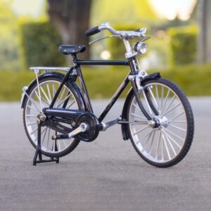 HOMSFOU Alloy Mini Bicycle with Inflator: Miniature Bike 1: 10 Bike Model Alloy Bike Miniature Bike Toy Finger Bike for Collections Bookshelf Decor