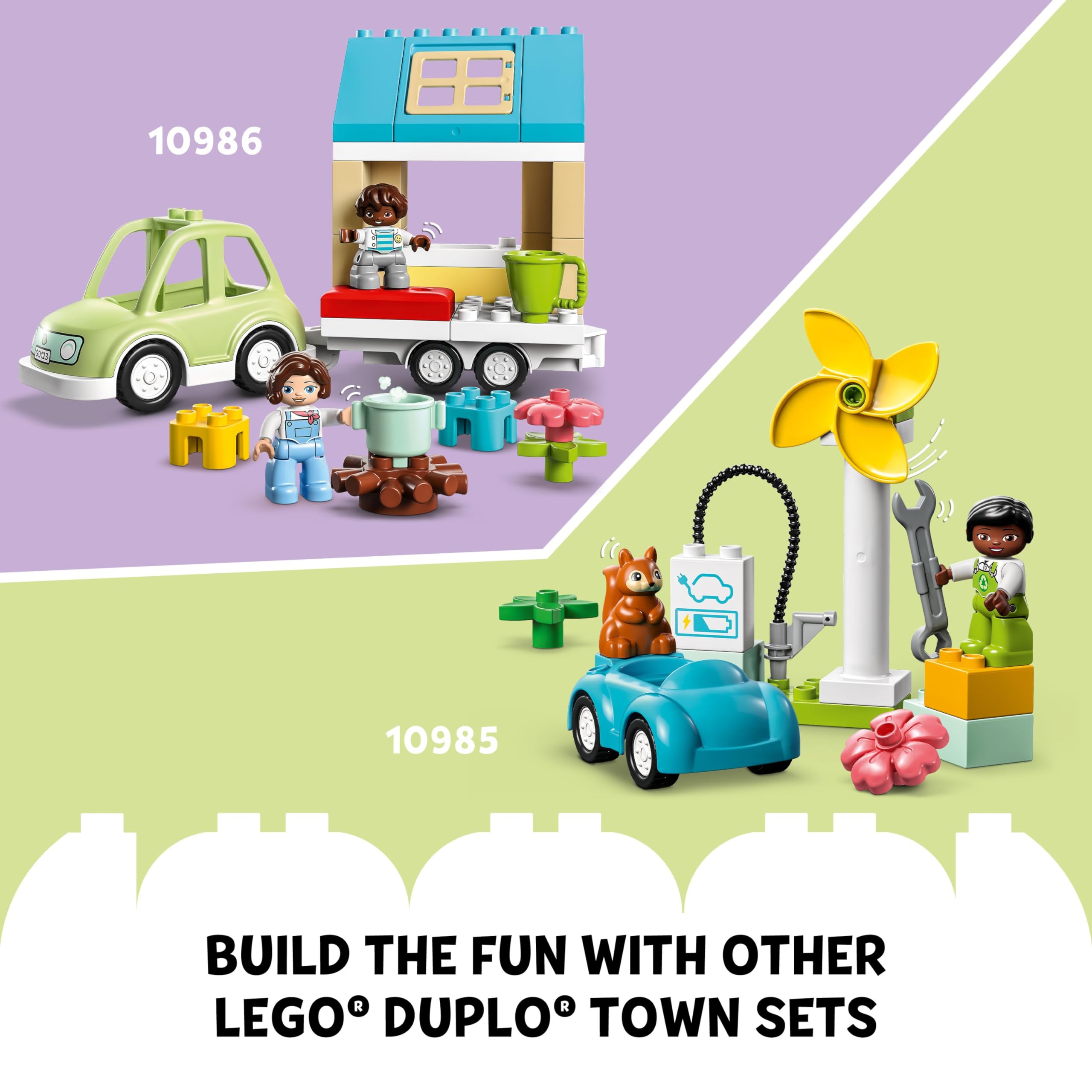 LEGO DUPLO Town Bulldozer Construction Vehicle Toy Set 10990, Early Development and Activity Toys, Big Bricks for Small Hands, Pretend Play Learning Toy, Gift for Toddlers Boys Girls Age 2+ Years Old