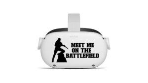 meet me on the battlefield - ruckup soldier series decals - oculus quest 2 - decals - black