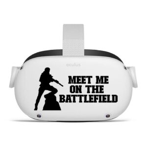 Meet me on the battlefield - RuckUp Soldier Series Decals - Oculus Quest 2 - Decals - Black