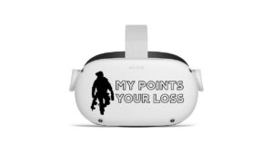 my points your loss- ruckup soldier series decals - oculus quest 2 - decals - black