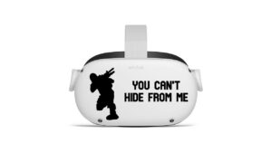 you cant hide from me - ruckup soldier series decals - oculus quest 2 - decals - black