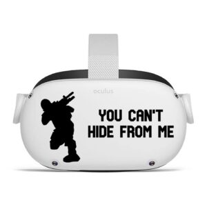 You cant hide from me - RuckUp Soldier Series Decals - Oculus Quest 2 - Decals - Black